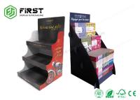 China Custom Cardboard Counter Display Foldable Retail Store Corrugated Paper Display Stand 300 Sets MOQ for sale