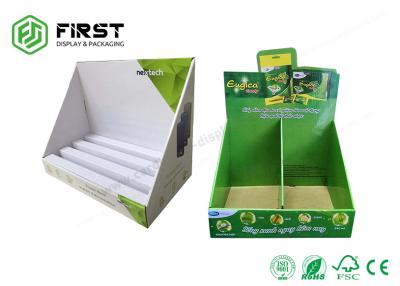 China Custom Corrugated Countertop Display Stand Matte Laminated Cardboard 300-500g for sale