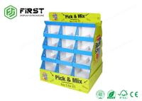 China Custom E Flute Cardboard Pop Display Stand ODM OEM 50pcs MOQ Retail Floor Display for sale