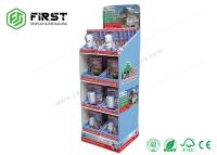 China Custom Recyclable Corrugated Cardboard Floor Display Stand 350g CCNB K5 for sale
