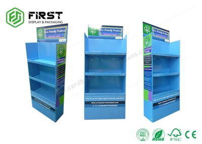 China Custom Cardboard POP Floor Display Foldable Retail Store Advertising Stand Eco-Friendly for sale