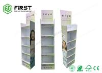 China Custom Corrugated Floor Display Recyclable Cardboard Shelf for Retail 500pcs MOQ for sale
