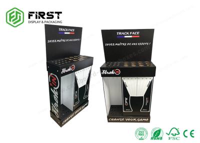 China Custom Cardboard Floor Display Stand Full Color Printed Corrugated Retail POP Display 500pcs MOQ for sale