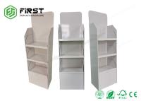 China Custom Corrugated Cardboard Floor Display Stand 120cm Recyclable POP Shelf for Retail for sale