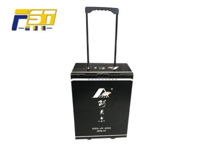 China Custom Corrugated Cardboard Trolley Box 350G CCNB Folding Display for Exhibition for sale