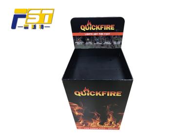 China Custom Cardboard Dump Bin Glossy Lamination 80x60x120cm Sturdy Floor Display for Supermarket Promotion for sale