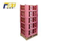 China Custom Corrugated Cardboard Pallet Display for Snacks Promotion Eco Friendly 4 Color Printing for sale