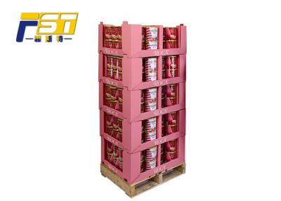 China Custom Corrugated Cardboard Pallet Display for Snacks Promotion Eco Friendly 4 Color Printing for sale