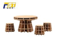 China Lightweight Corrugated Cardboard Display Furniture Full Color Printing Custom Size 10 Pcs MOQ for sale