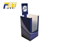 China Advertising Rectangle Cardboard Dump Bins Portable Saving Labor Power For Milk for sale
