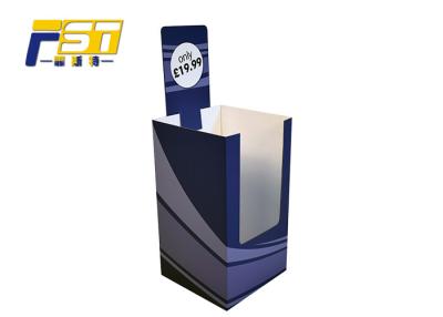 China Advertising Rectangle Cardboard Dump Bins Portable Saving Labor Power For Milk for sale