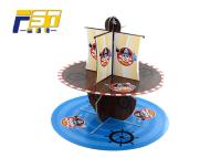 China 100% Recyclable 2 Tier Cardboard Cupcake Stand 4C Full Color Glossy Matt Film Lamination for sale