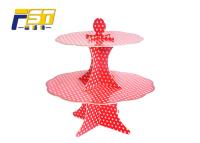 China 2 Tier Cardboard Cake Stand Eco Friendly Recyclable Display Stand for Birthday Party for sale