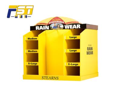 China Custom Corrugated Cardboard Pallet Display Double Side 4C Offset Printing 100cm for sale