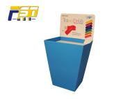 China Custom Printed Corrugated Dump Bin Display 100% Recyclable Pop Newspaper Bin 2-4kg for sale