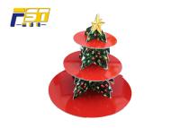 China Corrugated Cardboard Cake Display , Customize Shape Cardboard Tiered Cupcake Stand for sale