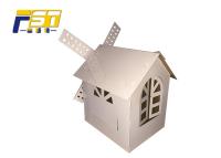 China Custom Cardboard Children Playhouse Furniture Sturdy Load Bearing 50kg Eco Friendly for sale