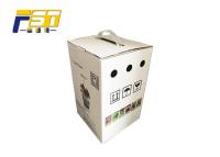 China Custom Corrugated Cardboard Shipping Boxes CMYK 4 Color Printing Foldable 200pcs MOQ for sale
