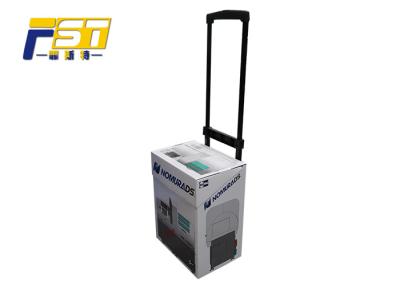China Eco Friendly Kraft Paper Cardboard Foldable Shopping Trolley Box 120kg Capacity for sale
