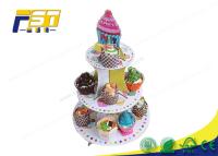 China Custom Cardboard Cake Display Stand Digital Printing Eco Friendly 100 Sets MOQ for sale