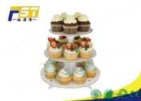 China Custom 3 Layer Round Cardboard Cake Display Stand 100% Recyclable for Wedding Birthday for sale