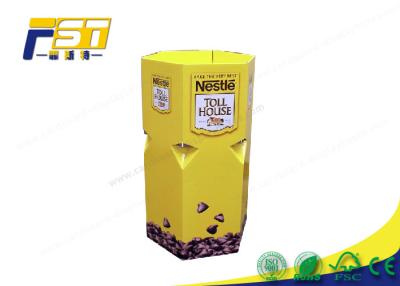 China Custom Printed 4C Color Cardboard Dump Bins Recyclable for Snack Promotion OEM ODM for sale