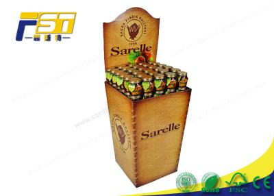 China Customized Removable Header Cardboard Dump Bins 15-20kg Capacity for Retail Drinks Displays for sale