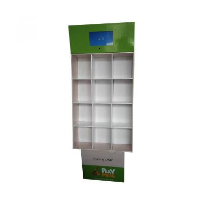 China Custom Cardboard Counter Display with 8 Plastic Hooks 4C CMYK 350g CCNB Eco-Friendly for sale