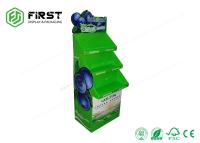 China Custom Logo Adjustable Cardboard B Flute Retail Display Stand 50pcs MOQ for sale