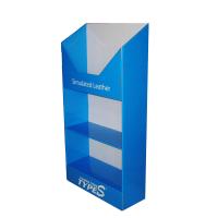 China Customized Cardboard Floor Display Stand 4 Shelves Folding Retail Promotion Beverage POP for sale