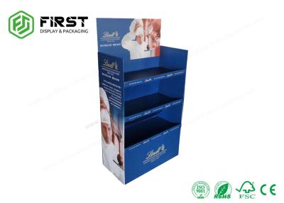 China Custom Printed Corrugated Cardboard Floor Display Stand 1200x1600mm for sale