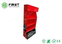 China Custom Color Printed Recyclable Cardboard Floor Displays for Supermarket 350g CCNB for sale