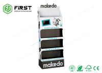 China Custom Foldable Cardboard Floor Display Stand for Retail Supermarket POP 120kg Capacity for sale
