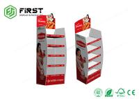 China Customized Corrugated Cardboard Floor Display Stand 100 Pcs MOQ Recyclable for sale