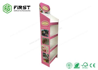 China 4C Offset Printing Cardboard Floor Displays Eco Friendly Recyclable 1200x1600mm for Snacks for sale