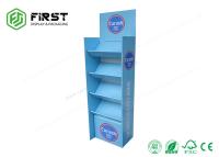 China Custom Corrugated Cardboard Floor Display Stand 350g CCNB K3 Easy Assembly Retail Promotion for sale