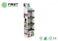 China Custom Folding Corrugated Cardboard Floor Display for Shampoo Retail Promotion for sale