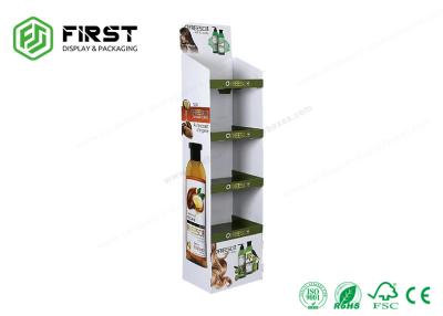 China Custom Folding Corrugated Cardboard Floor Display for Shampoo Retail Promotion for sale