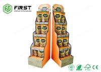 China Custom Cardboard Floor Display Stand 350g Coated Paper 4-Color Offset Printing for sale