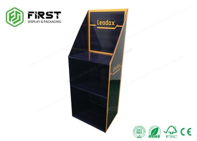 China Custom 3 Layer B Flute Corrugated Cardboard Floor Display with CMYK Printing 100 PCS MOQ for sale