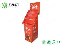 China Custom Corrugated Cardboard Display Stands Recycled Paper 4 Tier High Quality Printing for sale