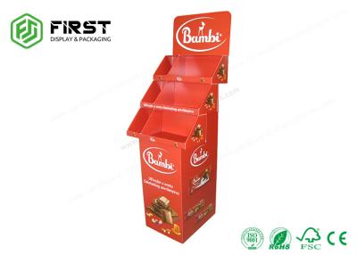 China Custom Corrugated Cardboard Display Stands Recycled Paper 4 Tier High Quality Printing for sale