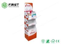 China Custom Logo Recyclable Cardboard POP Floor Display 350g CCNB B Flute Corrugated for sale