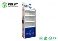 China Custom Cardboard Floor Display Stand 250-450gsm CMYK Printing Eco-Friendly POS for Supermarket for sale