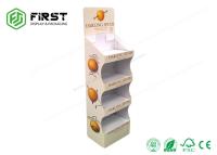 China Custom Printed Recyclable Cardboard Floor Display Stand 450x300x1600mm 120kg Capacity for sale