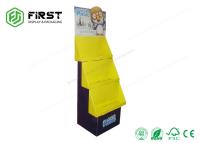 China Custom 4 Color Printing Recycled Cardboard Floor Display Shelf 350gsm CCNB B Flute for Retail Shop for sale