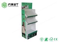 China Custom Corrugated Cardboard Floor Display Stand 160cm 3 Layer Advertising Portable for sale