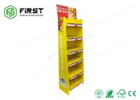 China Custom Made Recyclable Corrugated Paper Floor Stand Display For Advertising for sale