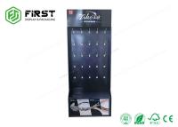 China 350g CCNB Corrugated Cardboard Display Stand 4C Printing with Plastic Hooks Custom Size for sale