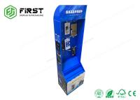 China Custom CMYK Printed Cardboard POP Display Stand with Plastic Hooks for Phone Accessories 100pcs MOQ for sale